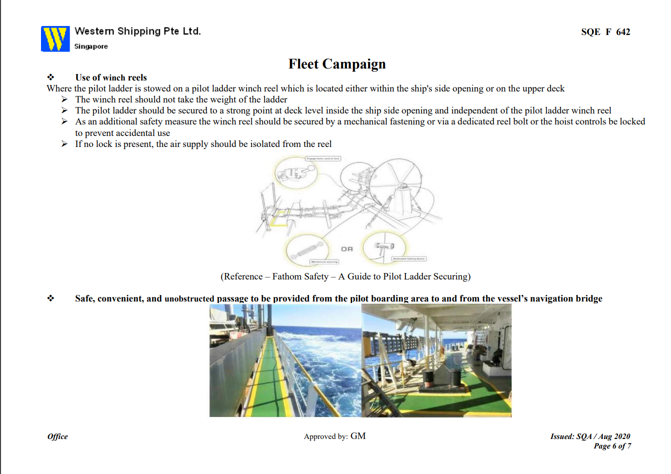 Fleet Campaign FC-SQA-01-2023 – Safety of Marine Pilot Transfer ...
